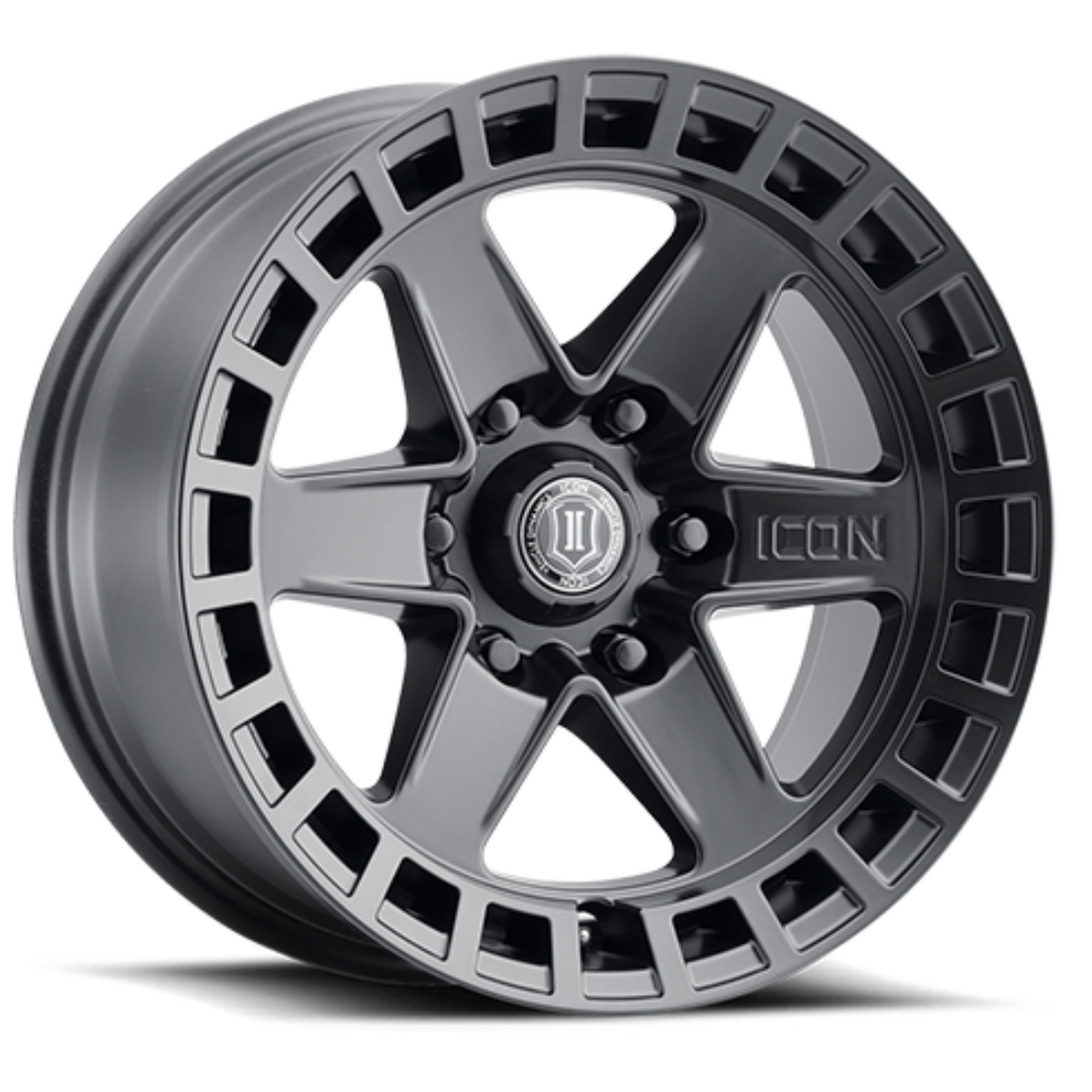 ICON ALLOYS RAIDER SATIN BLACK ARO 17" – All Racing Perú